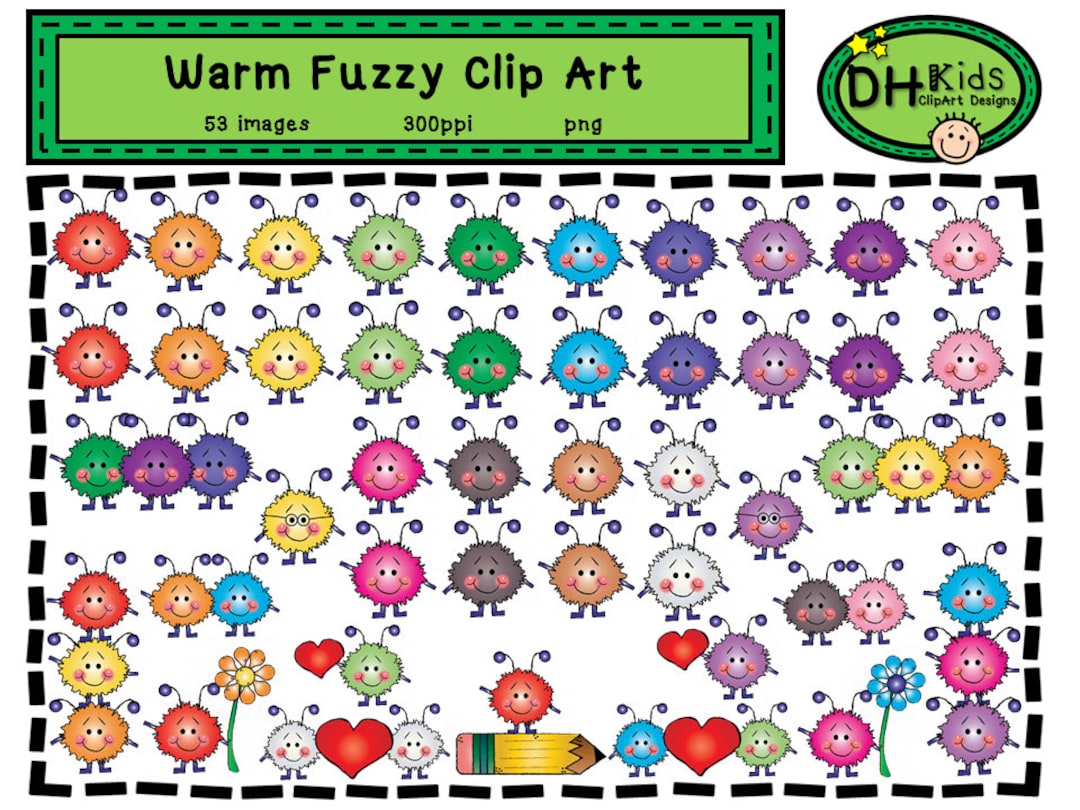 Warm Fuzzy Clip Art, Teacher Clip Art, Classroom Clip Art, Warm Fuzzy ...