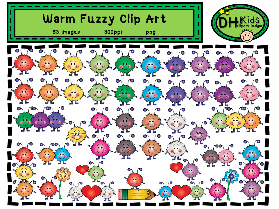 Warm Fuzzy Clip Art, Teacher Clip Art, Classroom Clip Art, Warm Fuzzy ...