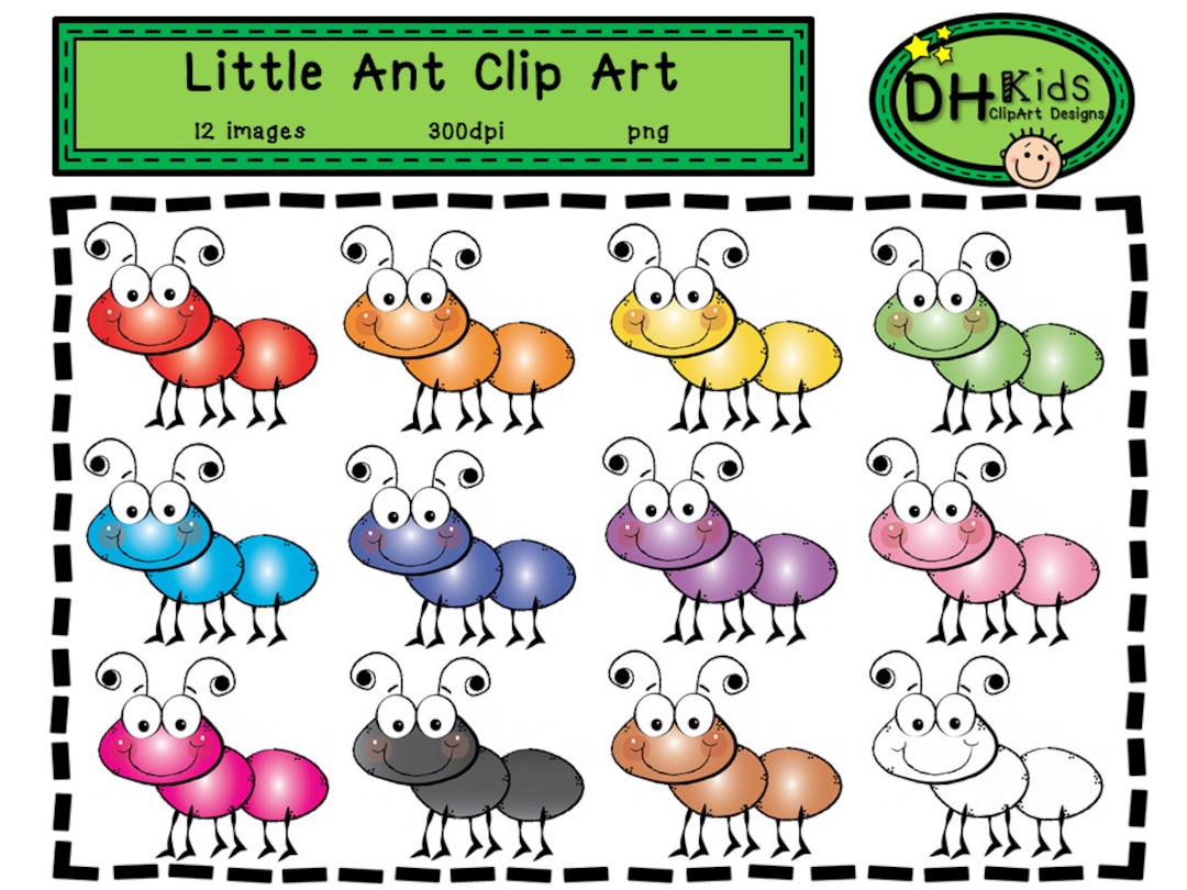 Ant Clip Art, Ant Clipart, Insect Clipart, Bug Clipart, Classroom ...