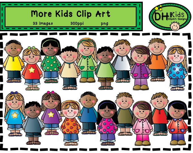 Kids Clip Art, Boy Clip Art, Girl Clip Art, Kids Clips, Digital Clipart ...