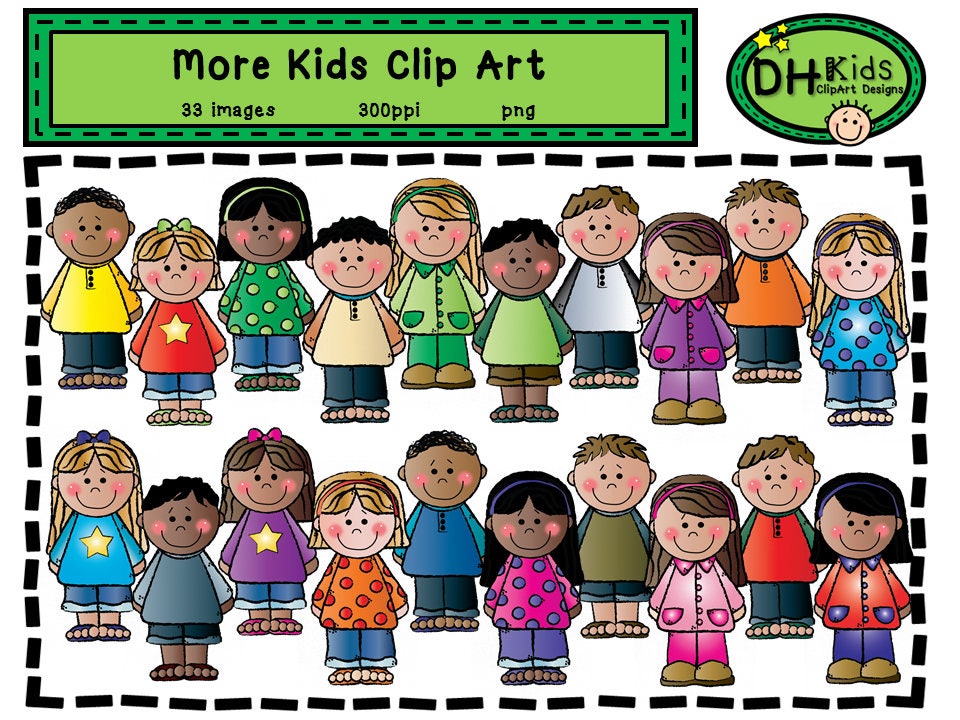 Kids Clip Art, Boy Clip Art, Girl Clip Art, Kids Clips, Digital Clipart ...