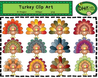 Thanksgiving Clipart Thanks Giving Clip Art Turkey Fall - Etsy