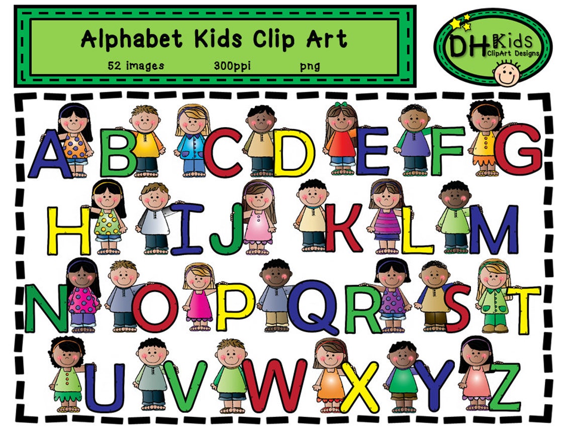 Kids Clip Art, Alphabet Clip Art, Digital Clipart, Classroom Clip Art ...