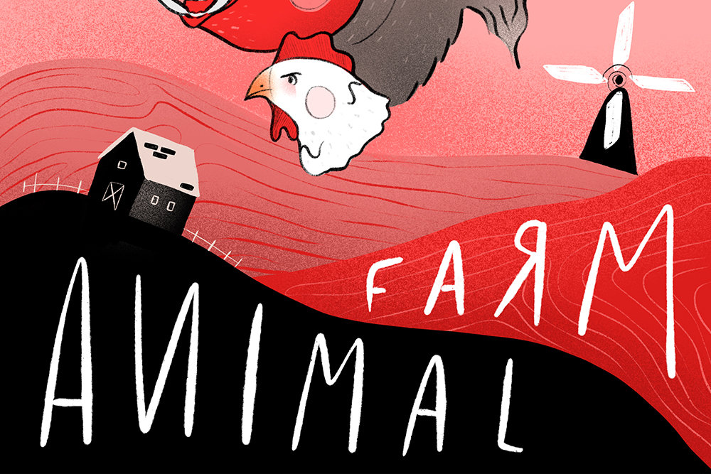 Animal Farm Print George Orwell Poster 1984 Big Brother - Etsy UK