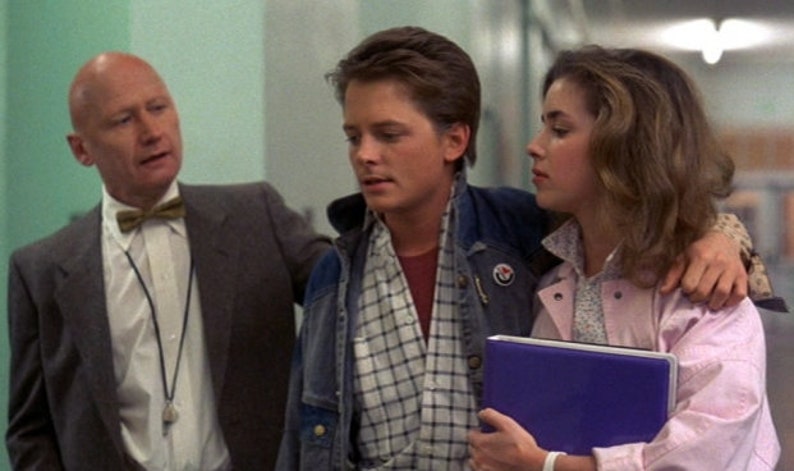 Back to the Future Badge Set Michael J Fox 1980s Marty Mcfly - Etsy