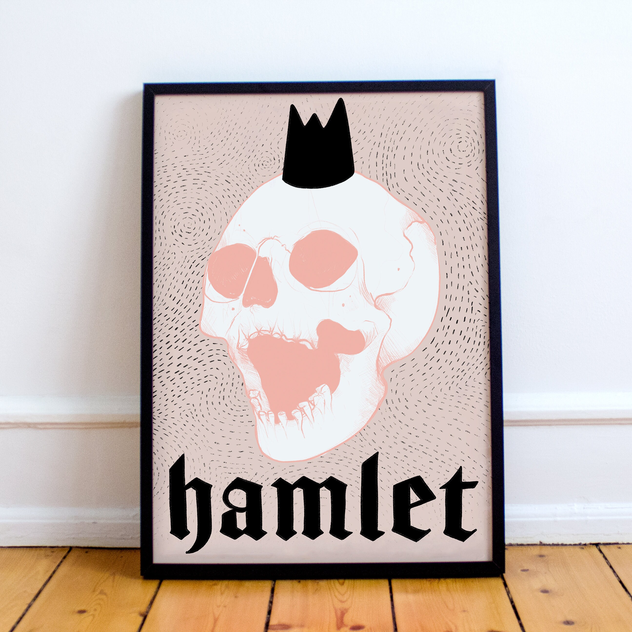 Hamlet Print William Shakespeare Inspired Poster Tragedy | Etsy