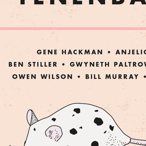 The Royal Tenenbaums Print! Cinema Ticket Poster, Dalmation Mice, Wes ...