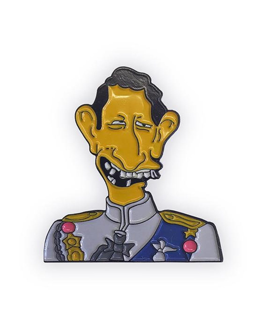 PRINCE CHARLES Enamel Pin Badge, Great British Smiles Inspired! - Etsy UK
