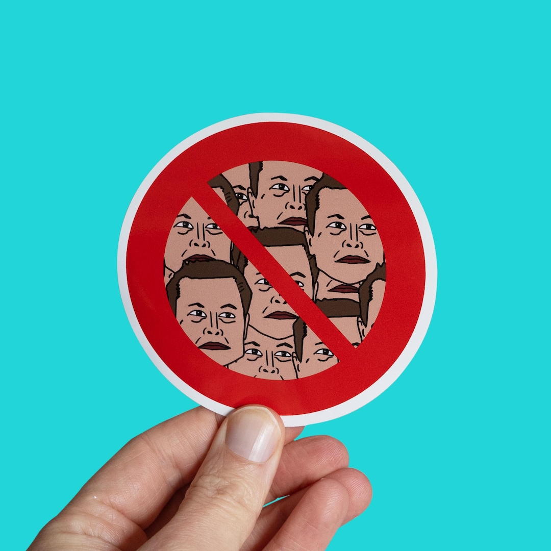 Ban Elon Musk Sticker! Silly Anti Nepo Baby Sticker, Anti Capitalist ...