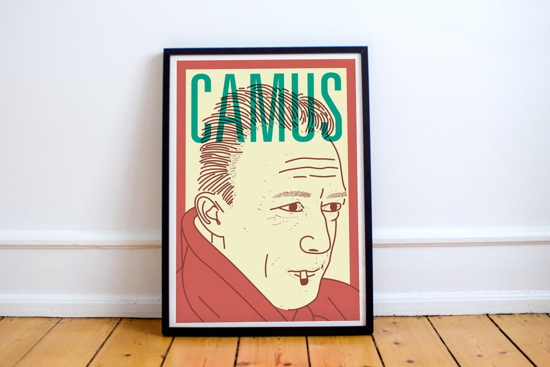 Albert Camus Print! the Stranger, Plague, Fall, Rebel, Absurdism ...