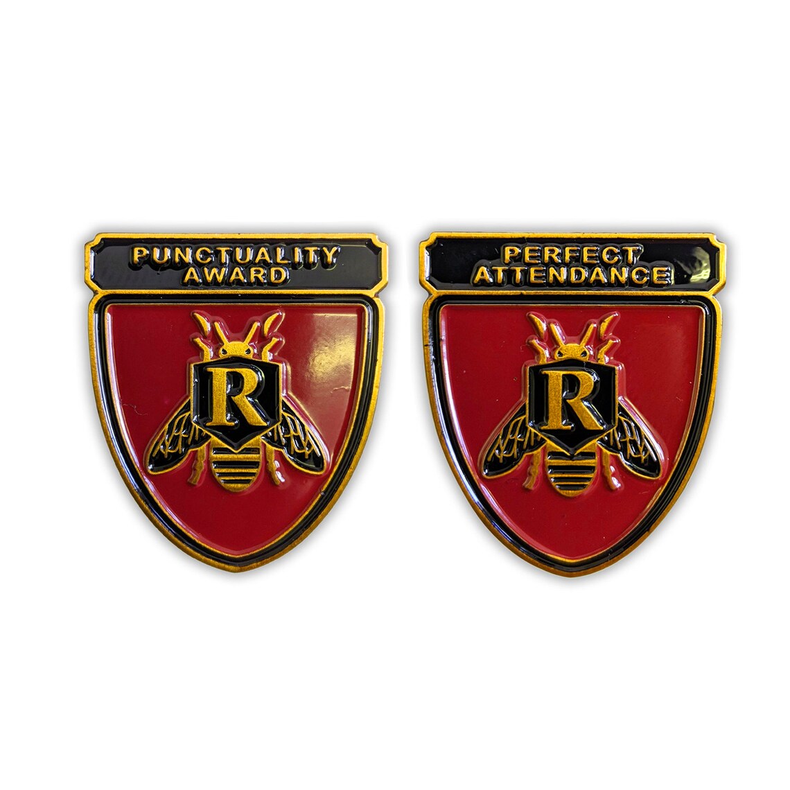 Rushmore Inspired Enamel Pins Punctuality Award & Perfect - Etsy Canada