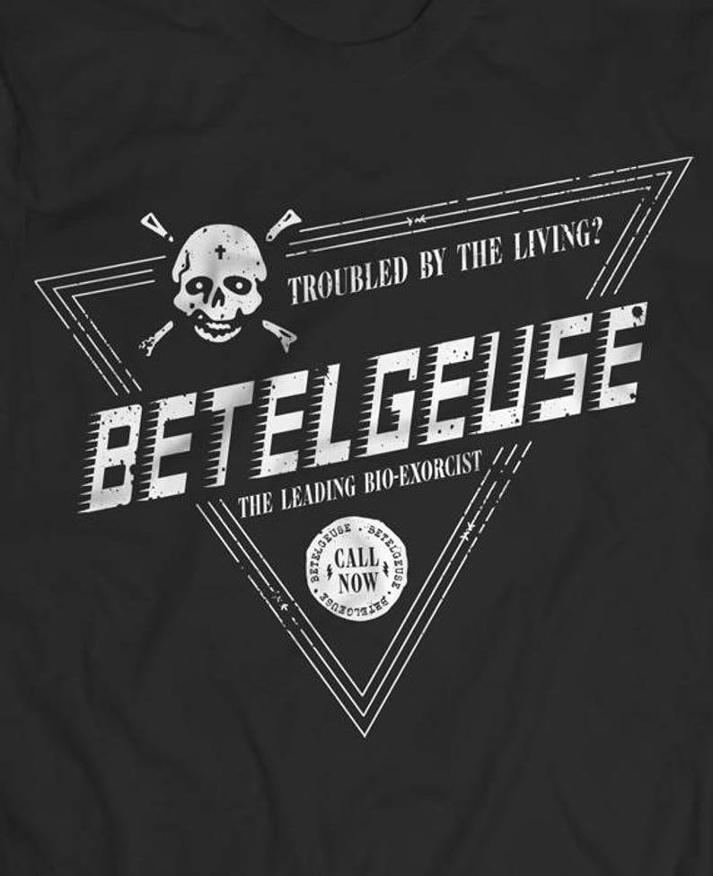 TROUBLED by the LIVING T-SHIRT Beetlejuice Inspired Shirt - Etsy