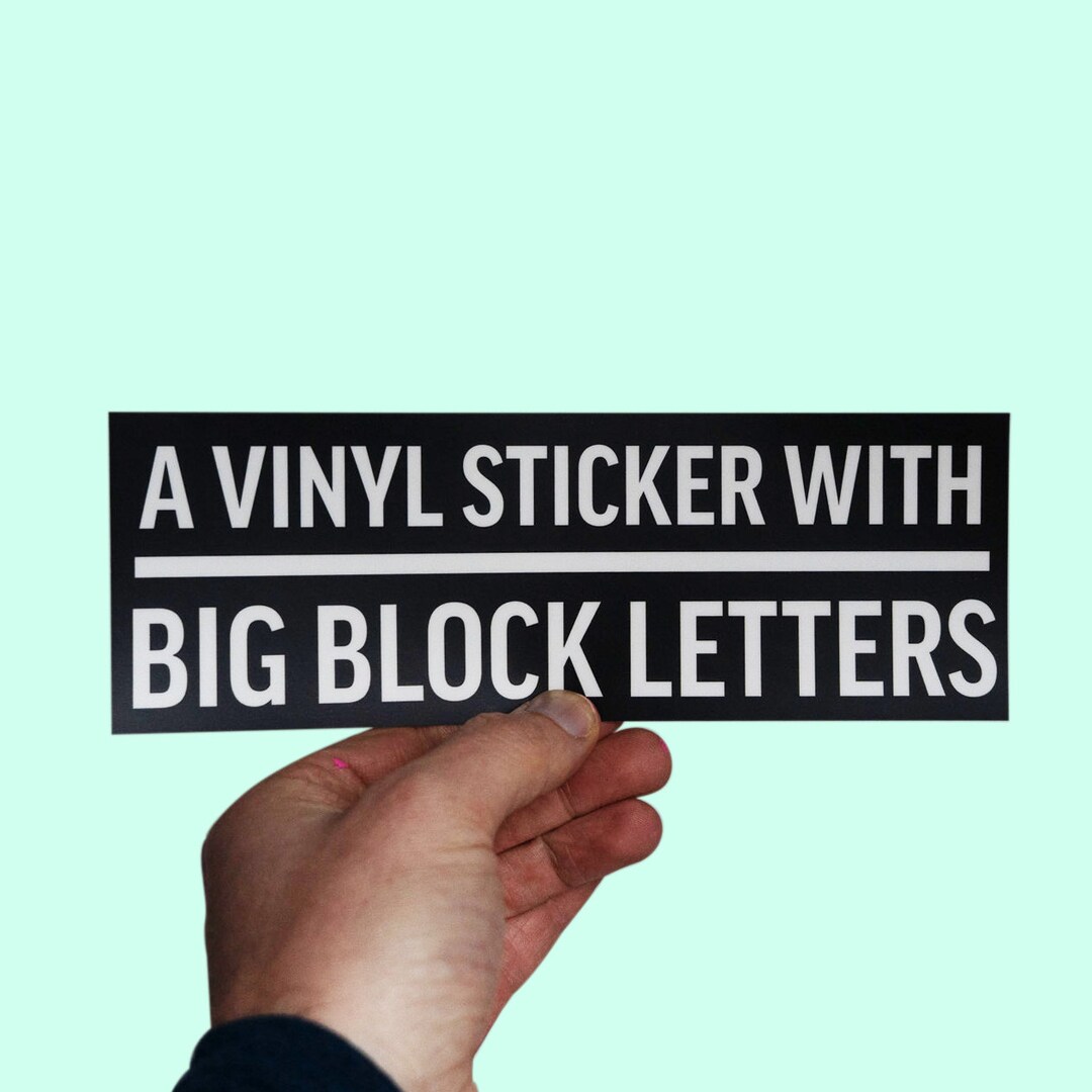 Postal Service Sticker! A Vinyl Sticker With Big Block Letters, the ...