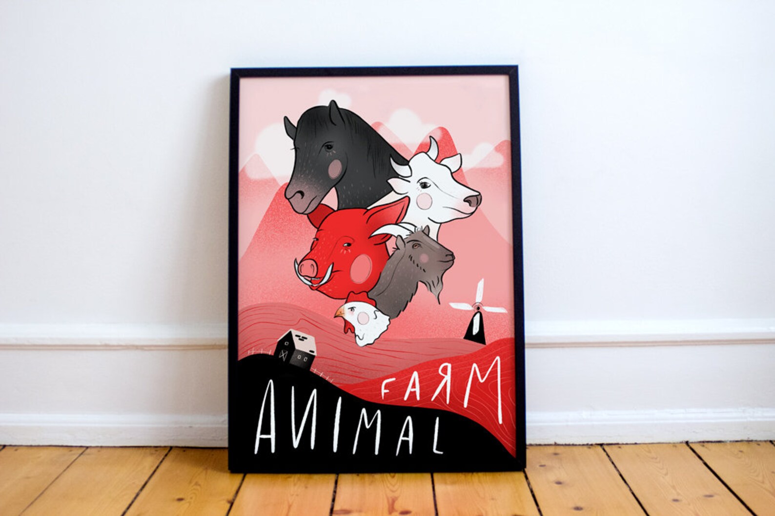 Animal Farm Print George Orwell Poster 1984 Big Brother - Etsy