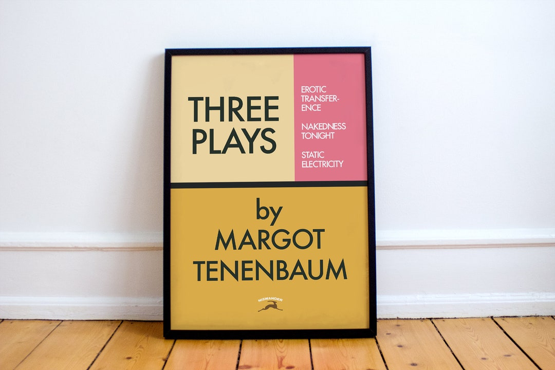 The Royal Tenenbaums Inspired Print Three Plays by Margot Tenenbaum as ...