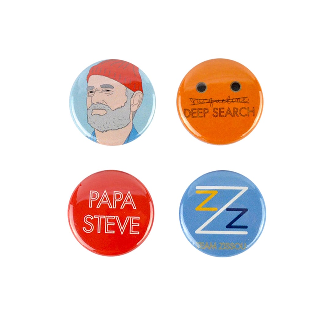 Steve Zissou Button Set! Wes Anderson, Life Aquatic Inspired Badges ...