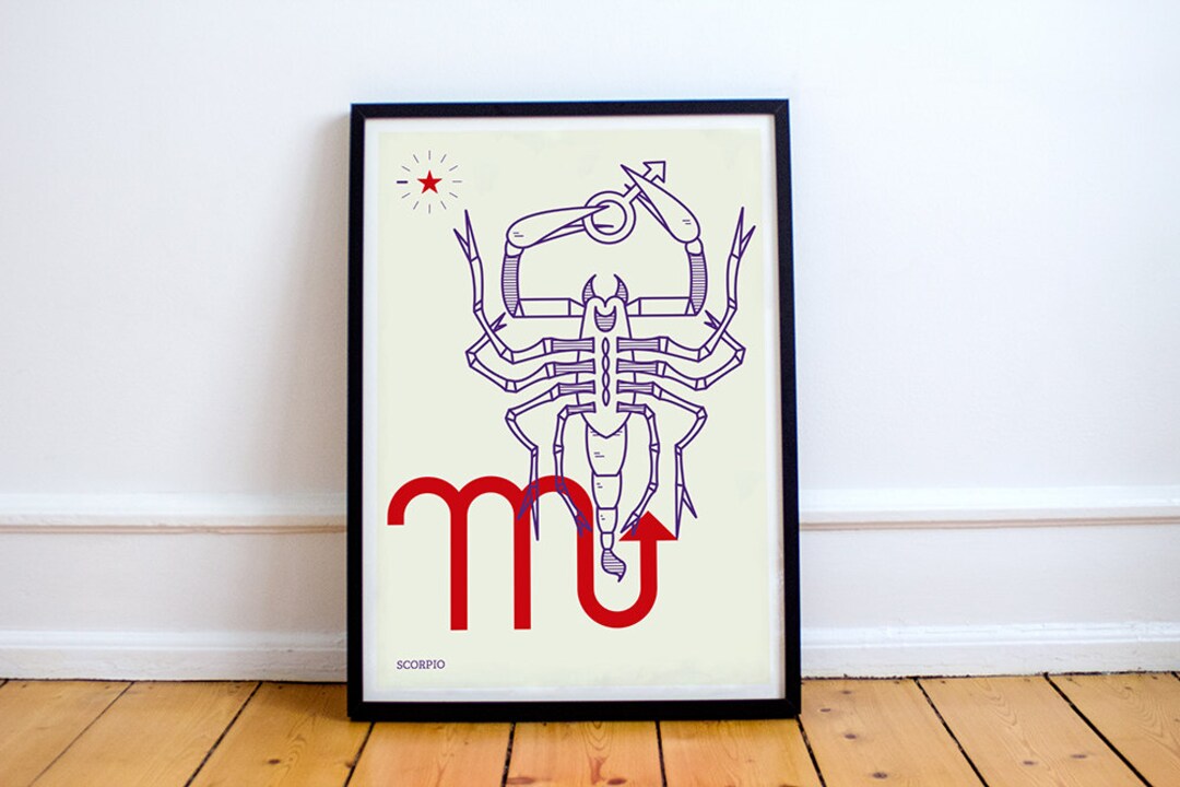 SCORPIO Print! Signs of the Zodiac, Astrology, Constellation, Gaia ...