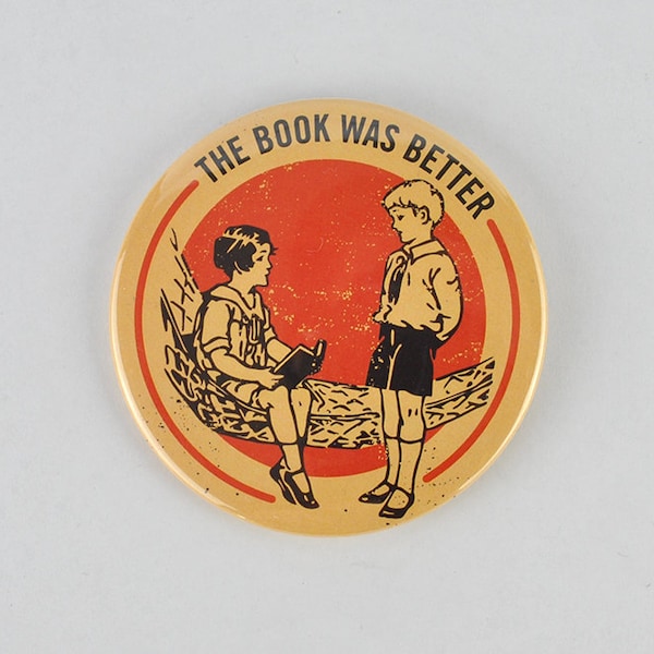 Library Button - Etsy