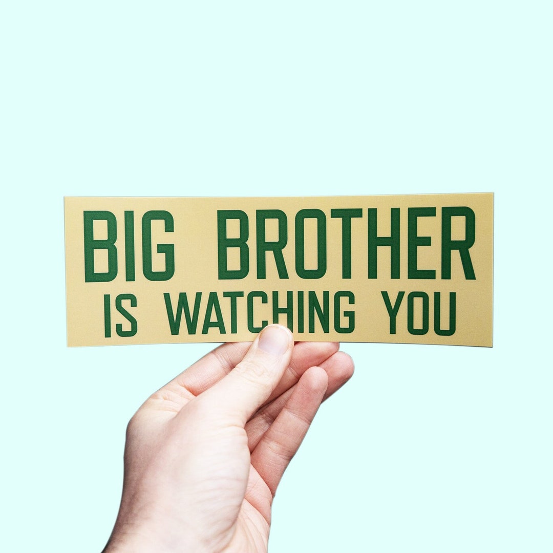 Big Brother is Watching You Sticker - George Orwell Nineteen Eighty ...