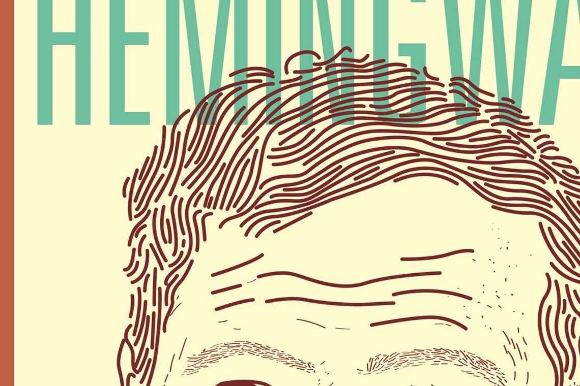 Hemingway Print! Ernest Hemingway Poster, A Farewell to Arms , for Whom ...
