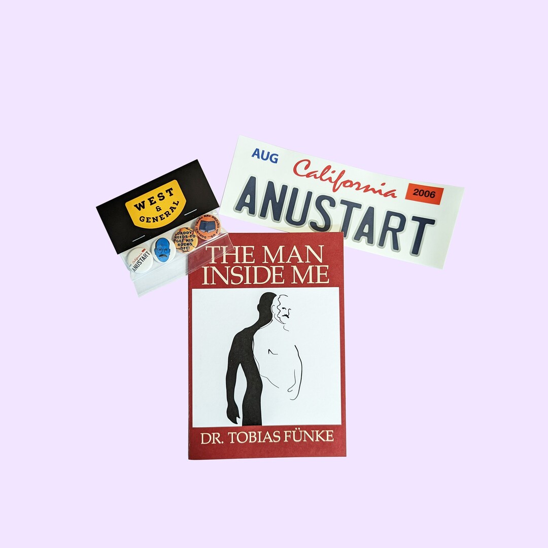 Dr Tobias Funke Gift Set - the Man Inside Me Notebook Anustart Sticker ...