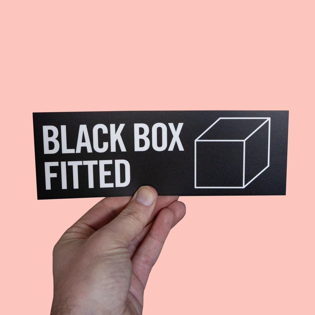 Black Box Sticker! Black Box Fitted, Vinyl Bumper Sticker! Car ...