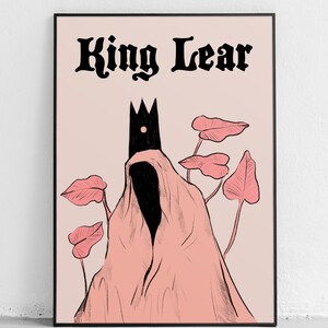 King Lear Print! William Shakespeare Inspired Poster, Tragedy, Hamlet ...