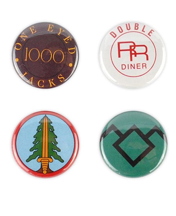 Twin Peaks Inspired Button Set! Pin Back, Quotes, Agent Dale Cooper ...