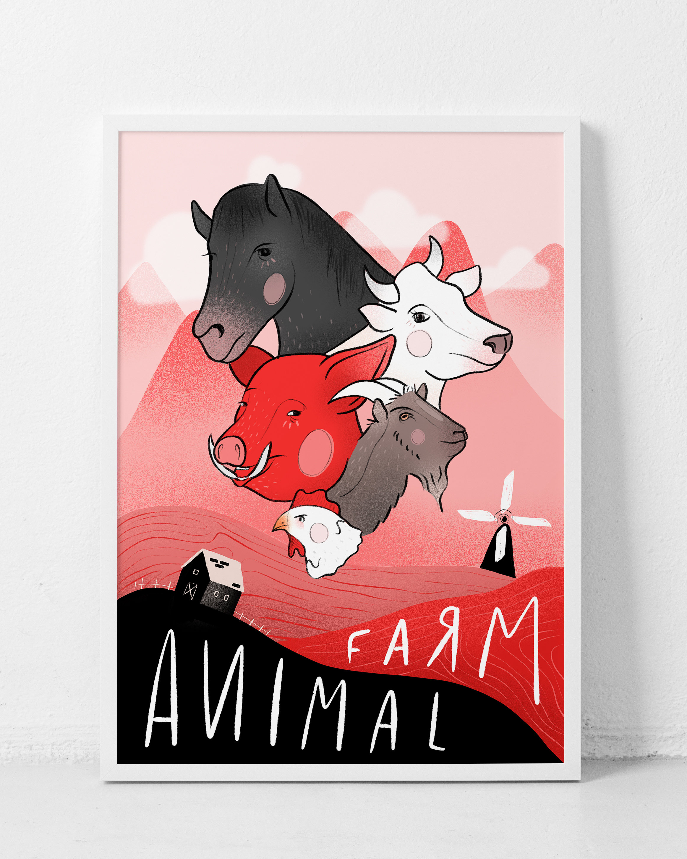 Animal Farm Print George Orwell Poster 1984 Big Brother - Etsy UK