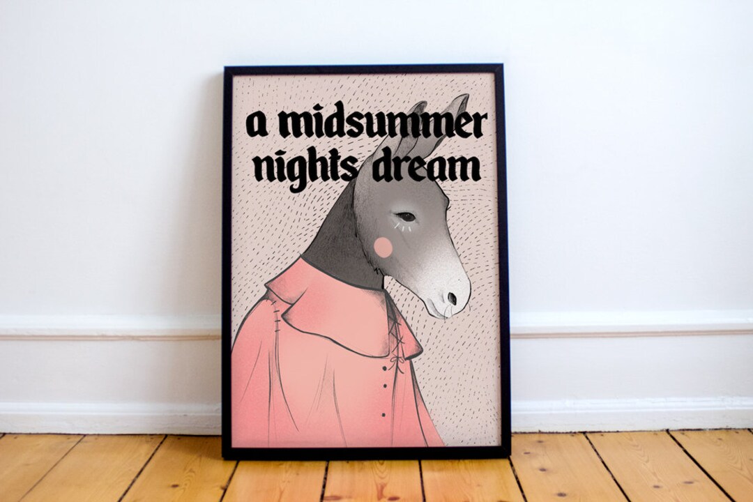 A Midsummer Night's Dream Print William Shakespeare Inspired Poster ...