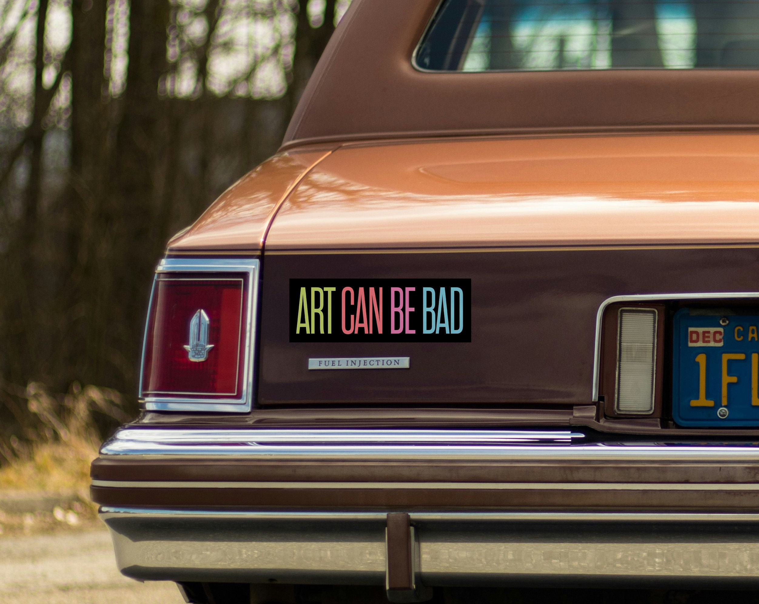Art Can Be Bad Sticker! Funny Car Bumper Sticker, Artist Sticker, Art ...