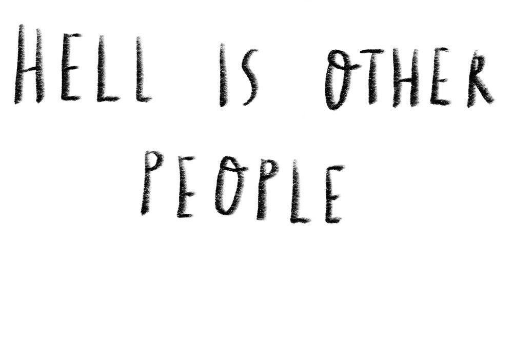 Jean-paul Sartre Poster hell is Other People - Etsy UK