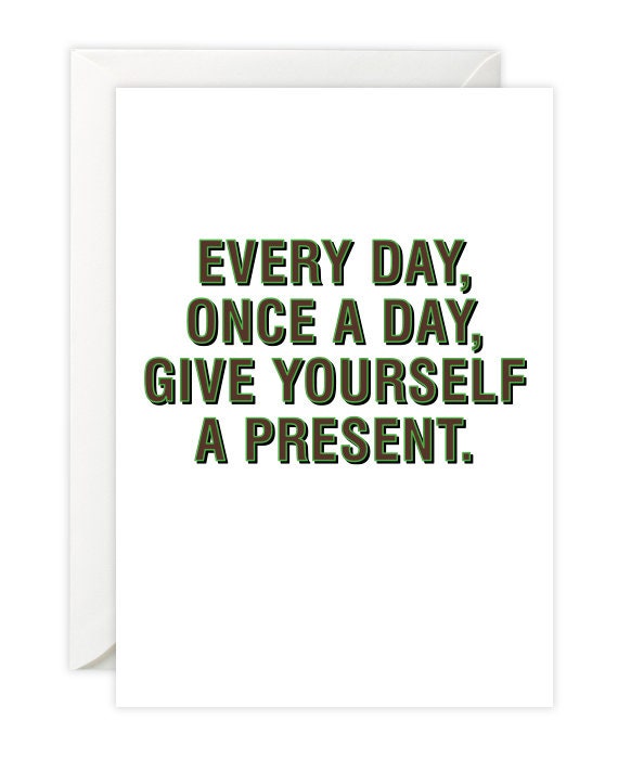 Twin Peaks Card "every Day Once a Day Give Yourself a Present" Agent ...