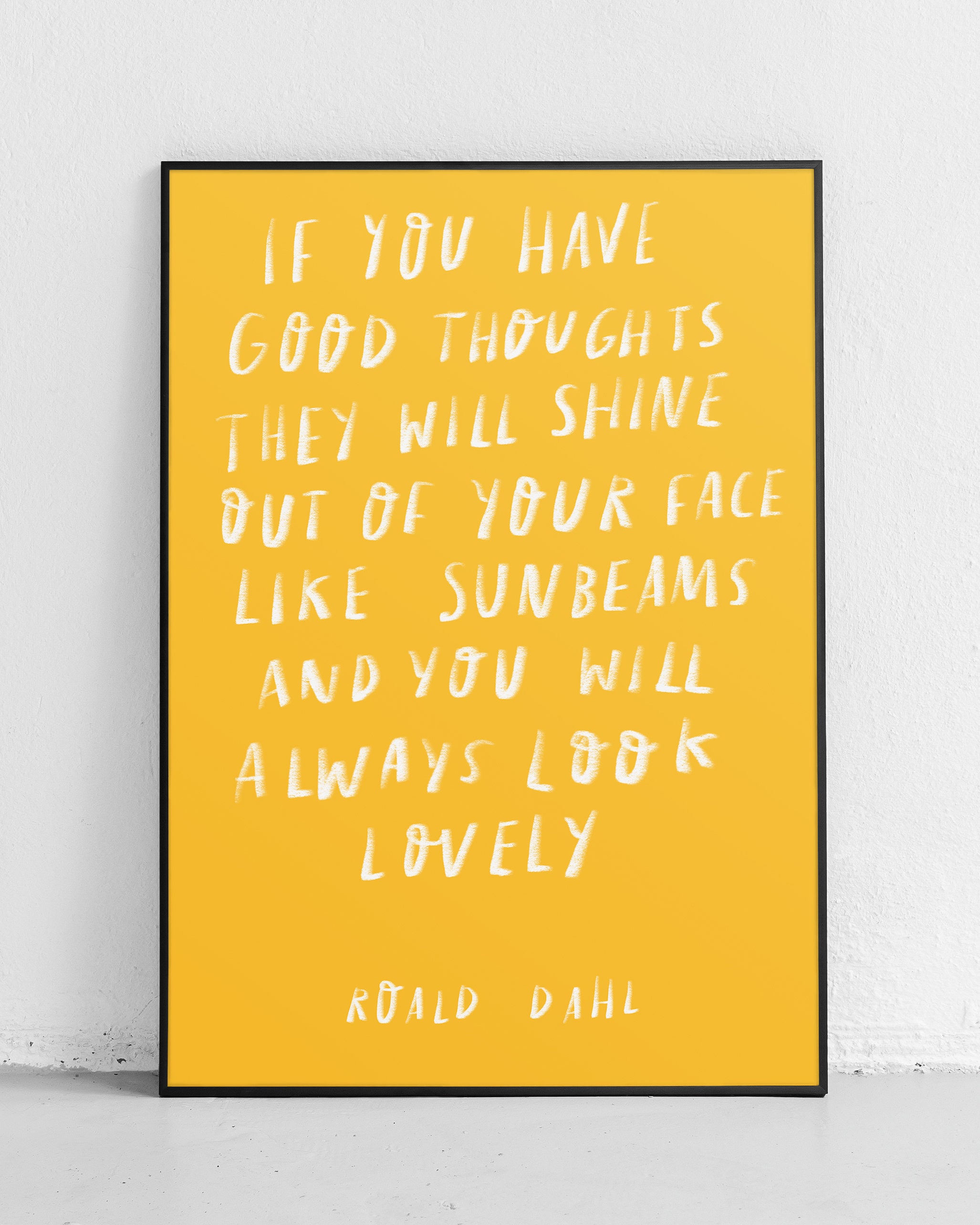 Roald Dahl Inspired Quote Print! Hand Written Type, Poster, Art, Gift ...