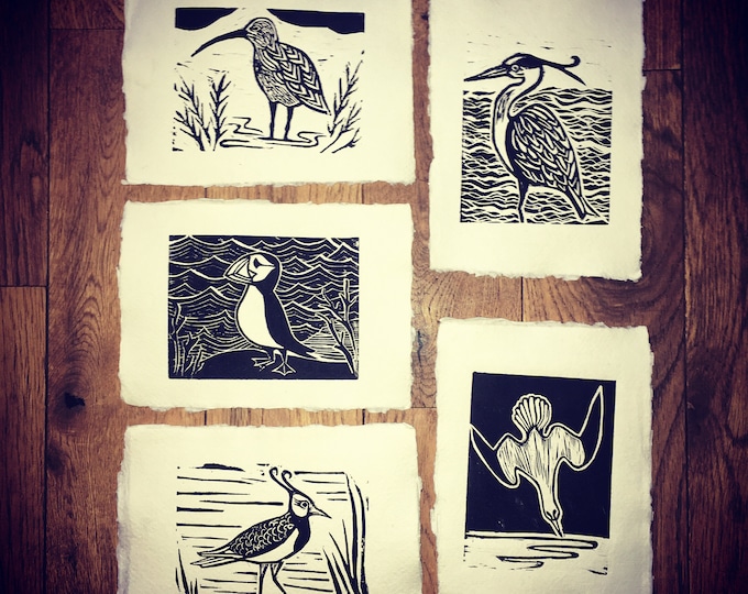Bird Lino Print - Etsy
