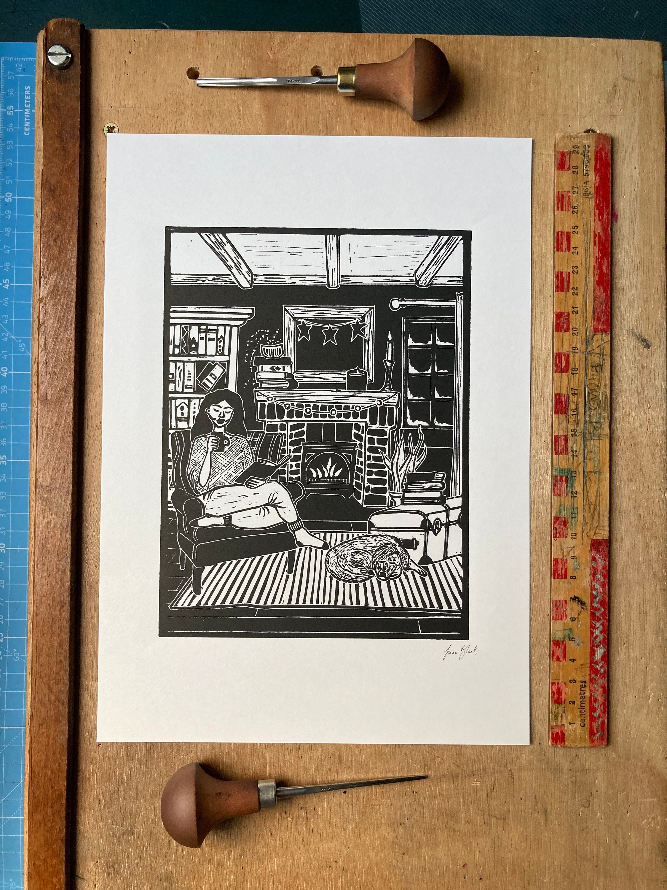 Winter Reader - Etsy UK