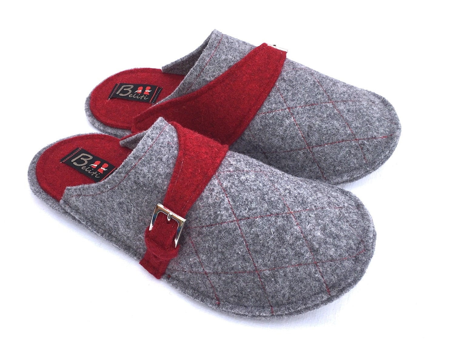 Wool Felt Warm Home Slippers - Etsy