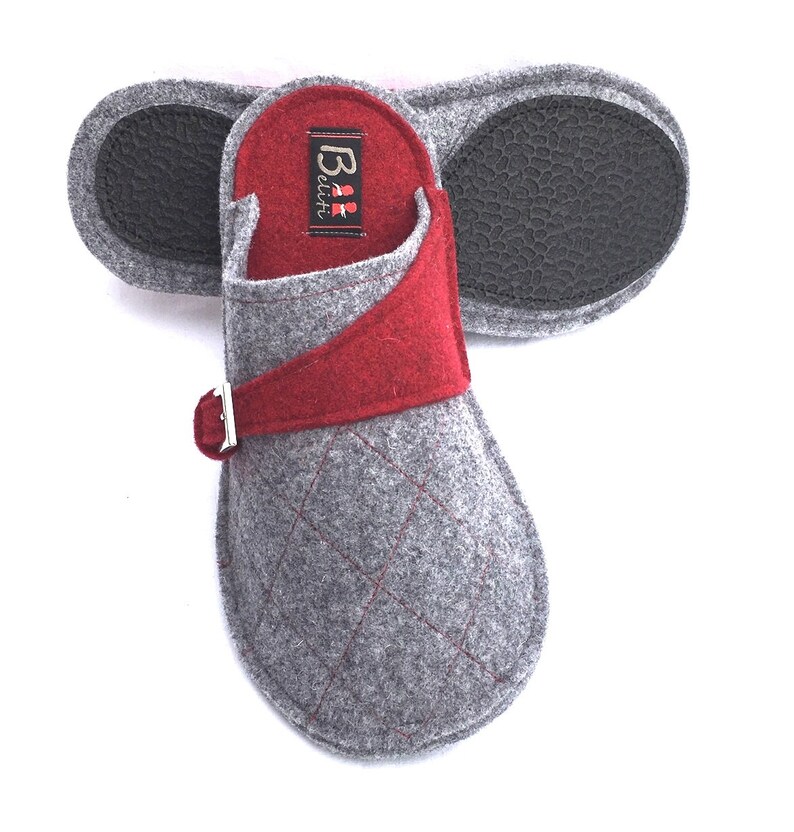 Wool Felt Warm Home Slippers - Etsy
