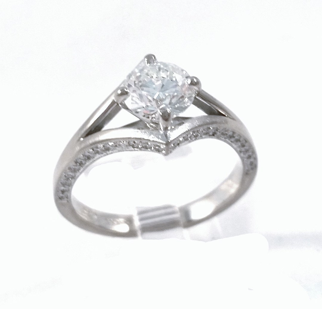 Hearts on Fire 1.03ct H,VS-2 Round Diamond Ring FREE SHIPPING - Etsy