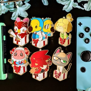 ACNH Flying Present Enamel Pins - Etsy