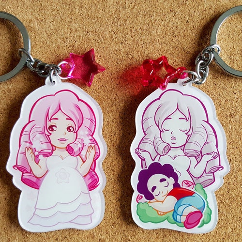 Pearl Steven Universe 2.75 Keychain DOUBLE-SIDED - Etsy
