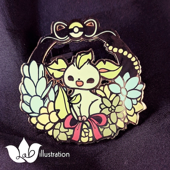 Leafeon Succulent Wreath Hard Enamel Pin 2.5 - Etsy