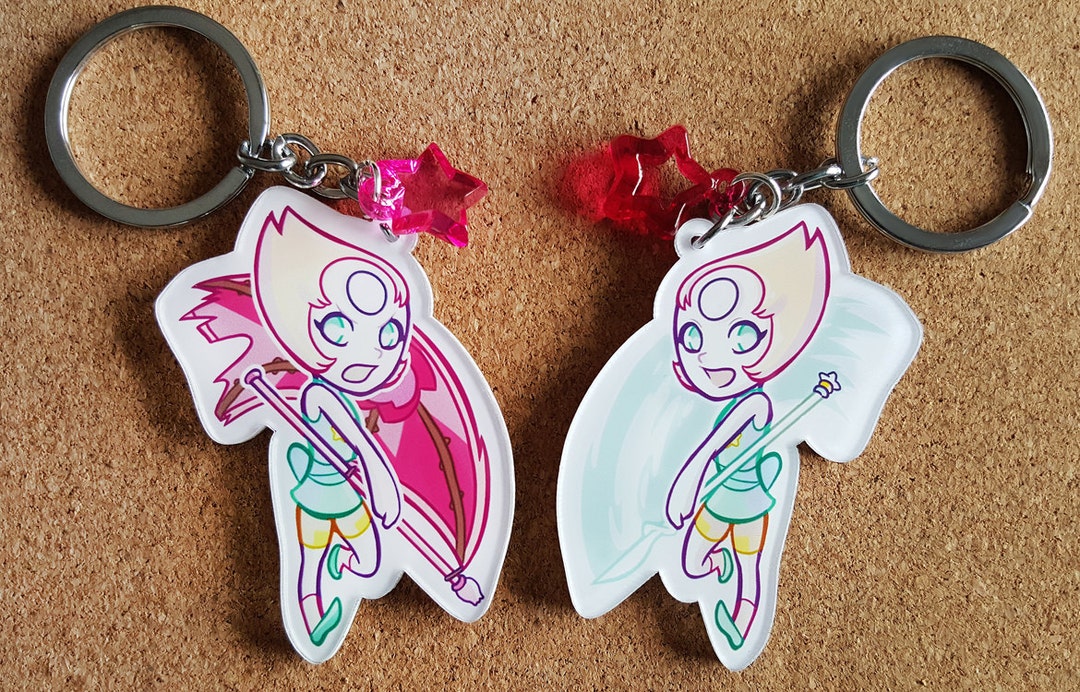 Pearl Steven Universe 2.75" Keychain (DOUBLE-SIDED!) - Etsy