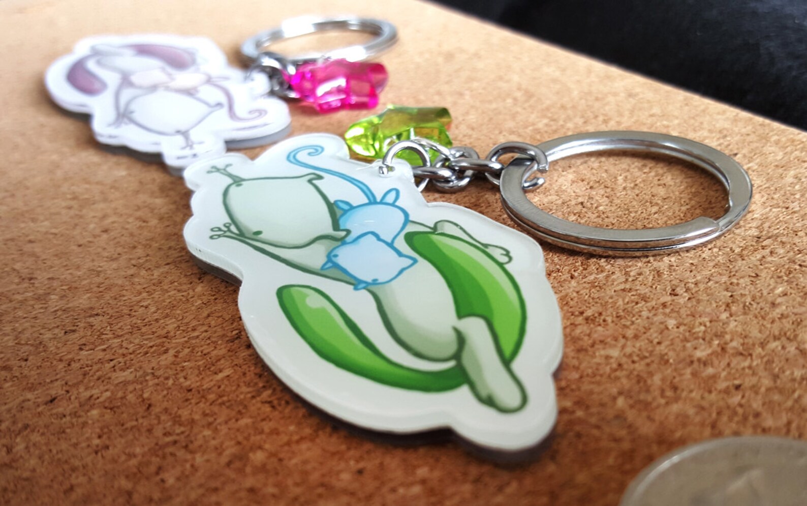 Mew & Mewtwo Pile 2.75 Acrylic Keychain DOUBLE SIDED - Etsy