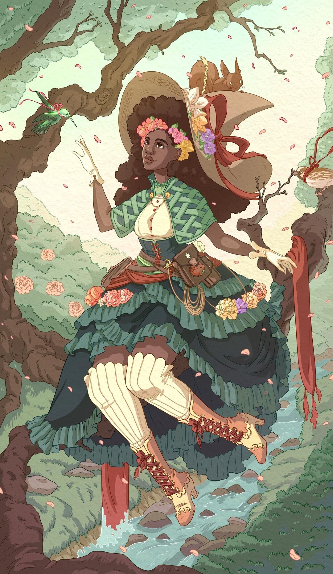 Spring Witch - Art Print - Etsy