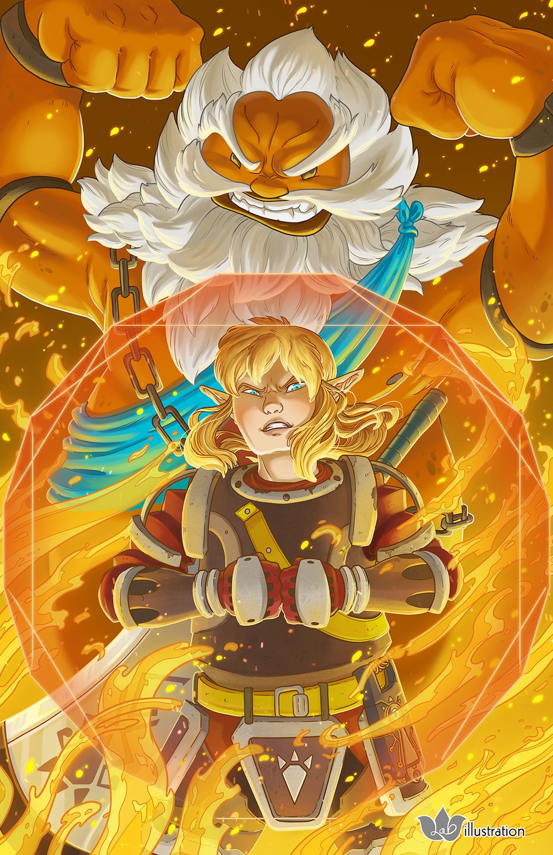 Daruk's Protection - Breath of the Wild Art Print - Etsy