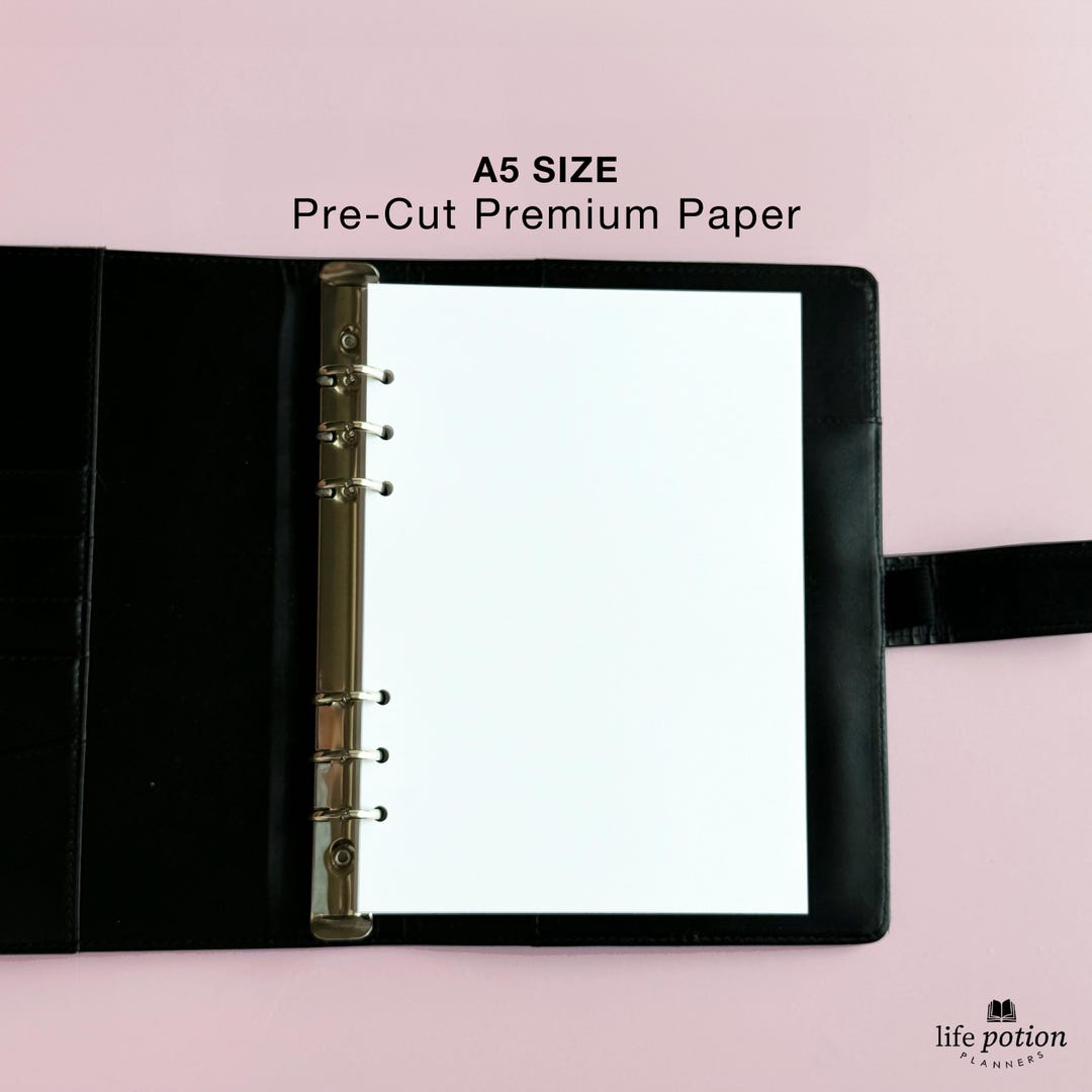 Pre-cut Blank A5 Paper for Printables, 120 GSM White Premium Paper ...