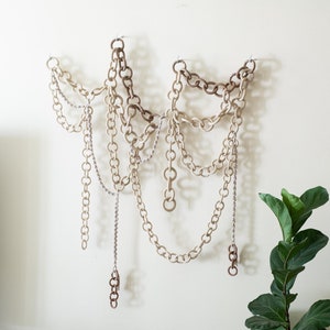 Made to Order Ceramic Link Chain Wall Hanging: Boho Wall Sculpture - Etsy
