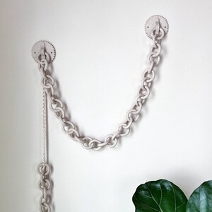 Made to Order- Ceramic Link Chain Wall Hanging, Stoneware Chain ...