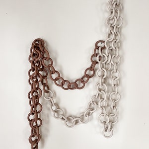 Made to Order Stoneware Chain Sculpture: Ceramic Link Wall Hanging - Etsy